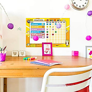 Pack of 16 Chore Reward Chart for Kids, Yoklili Teach Children Responsibility & Good Behavior Chart for Home Classroom, Includes 144 Chore & 960 Star Stickers