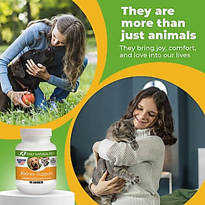 ONLY NATURAL PET Kidney Support Supplement | Supports Urinary Tract & Bladder Health w/Cranberry Extract | Incontinence Prevention (Capsules May be Opened and Contents Mixed w/Food) - 90 Capsules