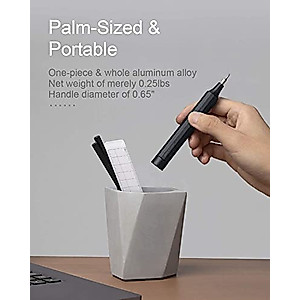 HOTO Precision Screwdriver Sets, 24-in-1 Manual Screwdriver, 24 pcs Tough S2 Steel Bits, Manual Pen Shape, Ideal for Electronics, Glasses and Bracelets, Slate Grey