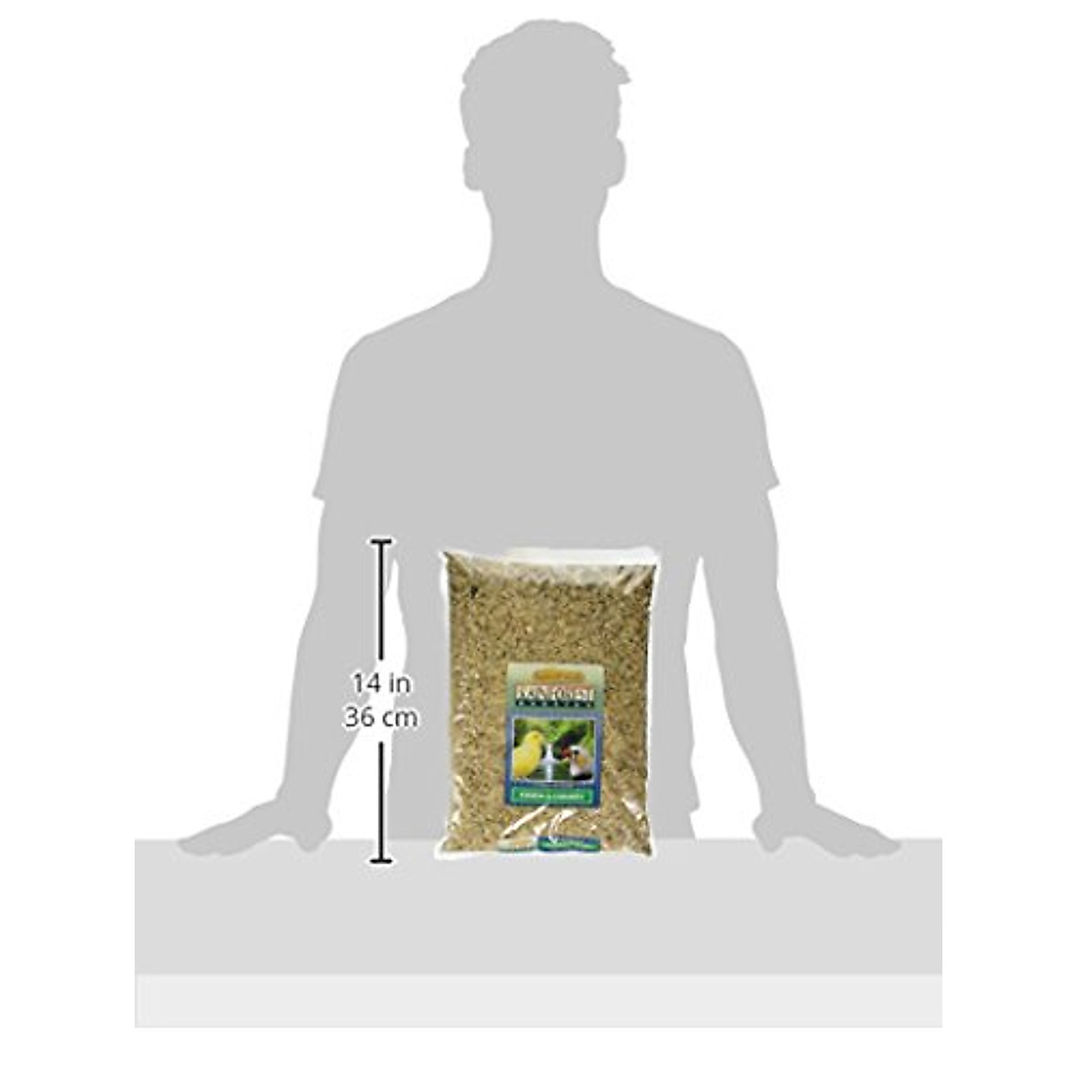 Rainforest Exotics Canary & Finch Bird Food, 4 lbs Bag - Seed Mix for Canaries and Finches