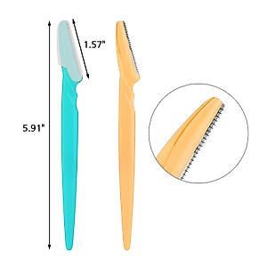 NEBURORA 20 Pcs Eyebrow Razor Trimmers for Women and Men Face Hair Removers, Portable Size