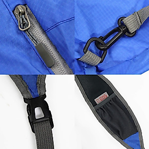 OSAGE RIVER Taber Sling Travel Bag, Foldable Crossbody, Sky Blue