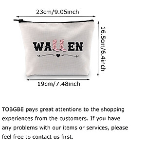 TOBGBE Singer Name Zipper Makeup Bag Country Music Lover Gift Album Inspired Gift Song Gift Music Merchandise (WA bag)