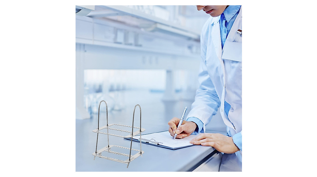 Stainless Steel Glass Slide Rack – 26 Slides Holder