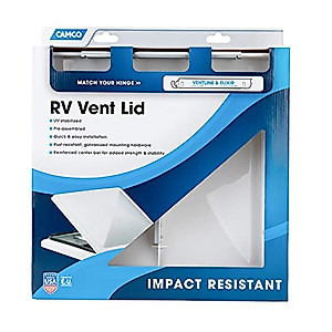 Camco White Polypropylene Camper/RV Roof Vent Lid | Ventline Pre-2008 & Elixir Since 1994 (40158)