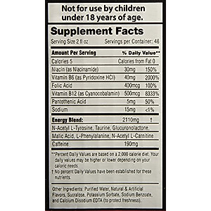 Kirkland Signature Extra Strength Energy Shot Berry, Pomeganate and Grape, 2 oz, 48 Count