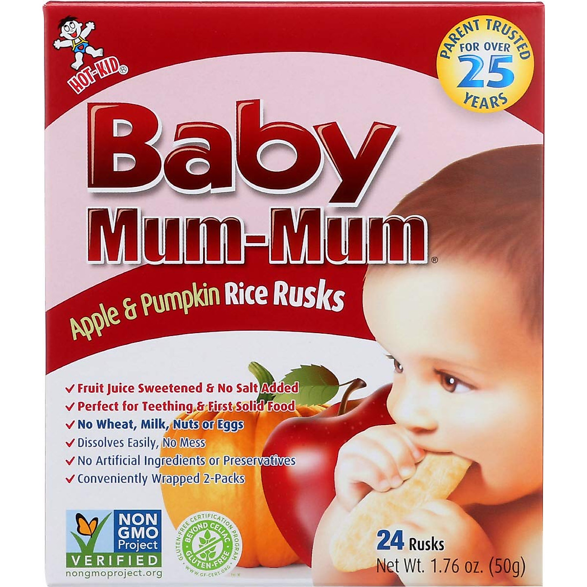 Baby Mum Mum Apple 1.76 Ounces (Case of 6)