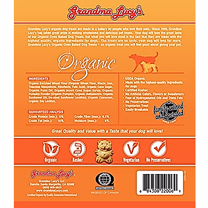 Grandma Lucy's - Organic Baked Dog Treats - Pumpkin - 14Oz
