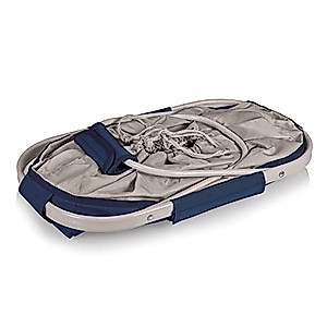 PICNIC TIME ONIVA - a Brand Michigan Wolverines - Metro Basket Collapsible Cooler Tote, (Navy Blue)