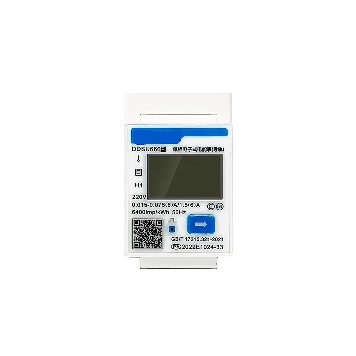 1PCS DDSU666 DTSU666 multi-function electric energy meter programmable V, A, W, KWH, VAR, MODBUS RS485 electric energy meter solar photovoltaic inverter ( Color : DDSU666 1.5(6)A , Size : MODBUS RS485