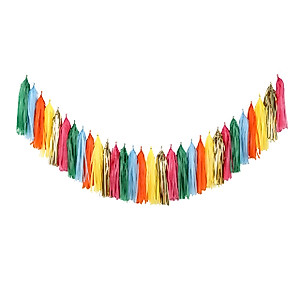 Fonder Mols DIY Tassel Garland Kit Balloons Tail Tassels (25pcs, Burgundy Gold Peach Brown White) for Wedding Party Bridal Shower Centerpieces Table Decorations Backdrop A23