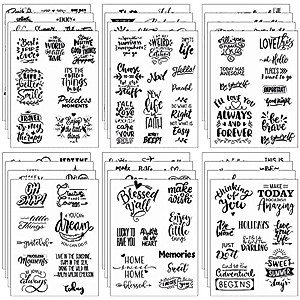 546 Pcs 24 Sheets Vintage Words Stickers for Journaling Nice Words Sentences Stickers Inspirational Scrapbook Stickers Waterproof Aesthetic Stickers for Journaling Water Bottles Laptop (Vivid Style)