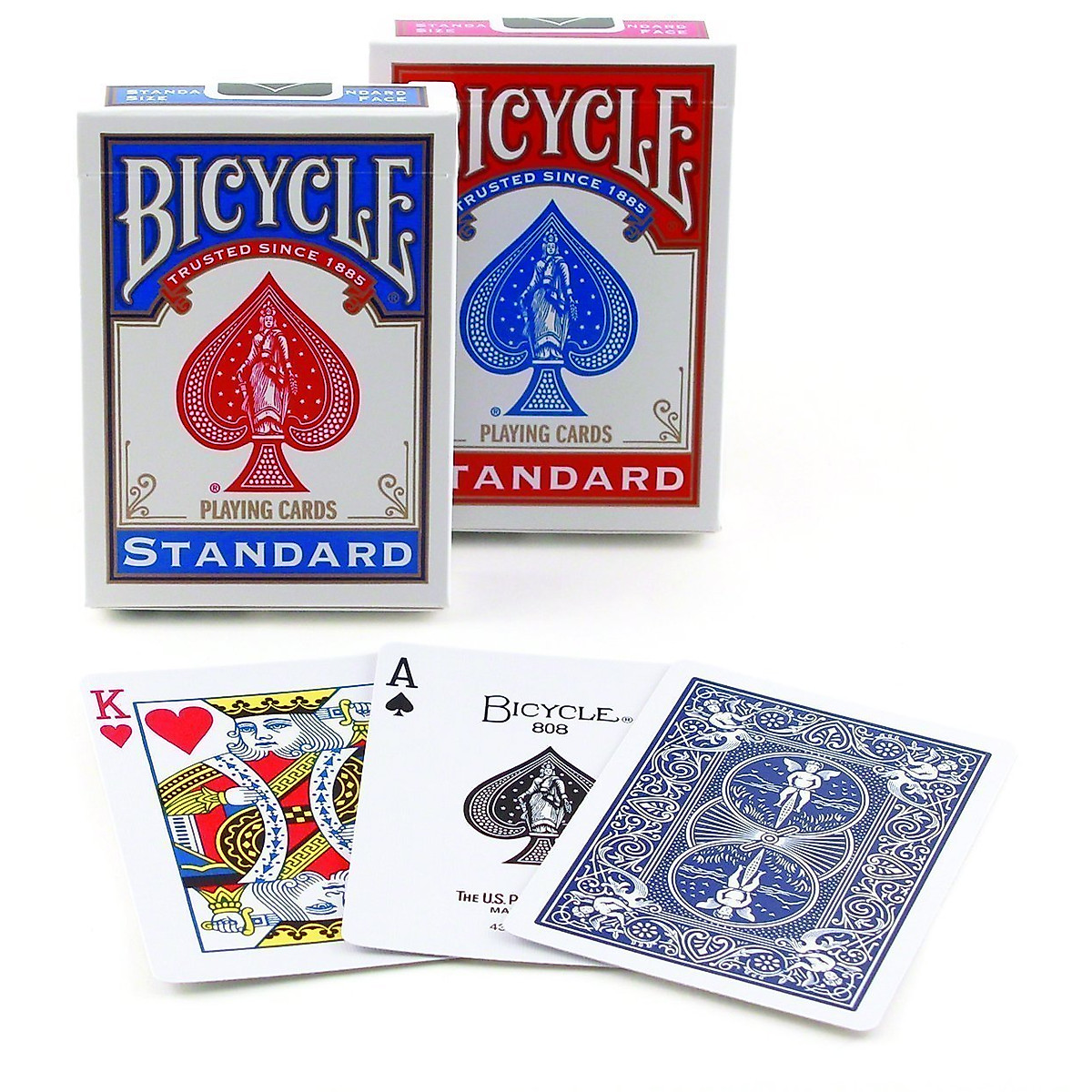 Bicycle Poker Size Standard Index Playing Cards, 2 Deck Player's Pack