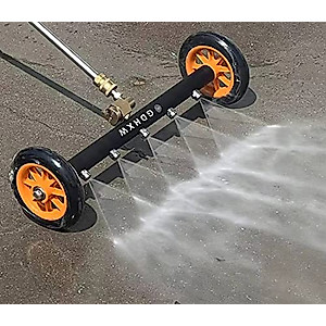 GDHXW Large 18 IN Dual-Function Undercarriage Cleaner Undercarriage Washer Water Broom 5 Nozzles with Cleaning Gloves,5 Pressure Washer Nozzles ,MAX 5000PSI