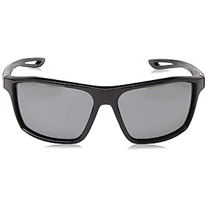Nike EV1061-010 Legend S Frame Grey with Silver Mirror Lens Sunglasses, Black/White