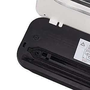 jerss Vacuum Sealing Machine, ABS Plastic 100W Strong Suction Kitchen Vacuum Sealer with 10PCS Bags for Food Packaging (US Plug 110V)