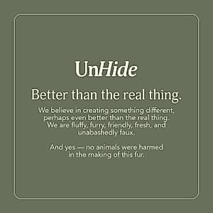 UnHide Squish Lumbar Pillow - Faux Fur Pillow - Extra Soft Throw Pillow - Rectangular Shaped, Polyester Fill - Machine Washable - Perfect for Living Room Or Bedroom - 10” x 18” - Snow White