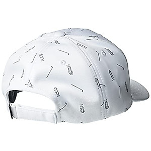 PGA TOUR Men's Standard Golf Print Cap, Bright White, One Size