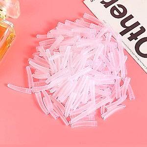 100 Pcs Clear Tweezer Point Protectors Cap Tweezer Tip Protective Covers Stopper