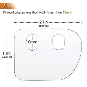 20 Pairs Clear Stretchy Lightweight Glasses Slip-on Side Shields Fit Most Glasses Frames for Minimizing the Injuries to the Eyes from Windblown Particulates Sand and More，20 pack