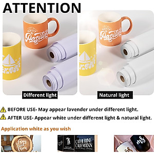 HTVRONT White Permanent Vinyl, White Vinyl for Cricut - 12" x 14 FT White Adhesive Vinyl Roll for Cricut, Silhouette, Cameo Cutters, Signs, Scrapbooking, Craft, Die Cutters (Glossy White)