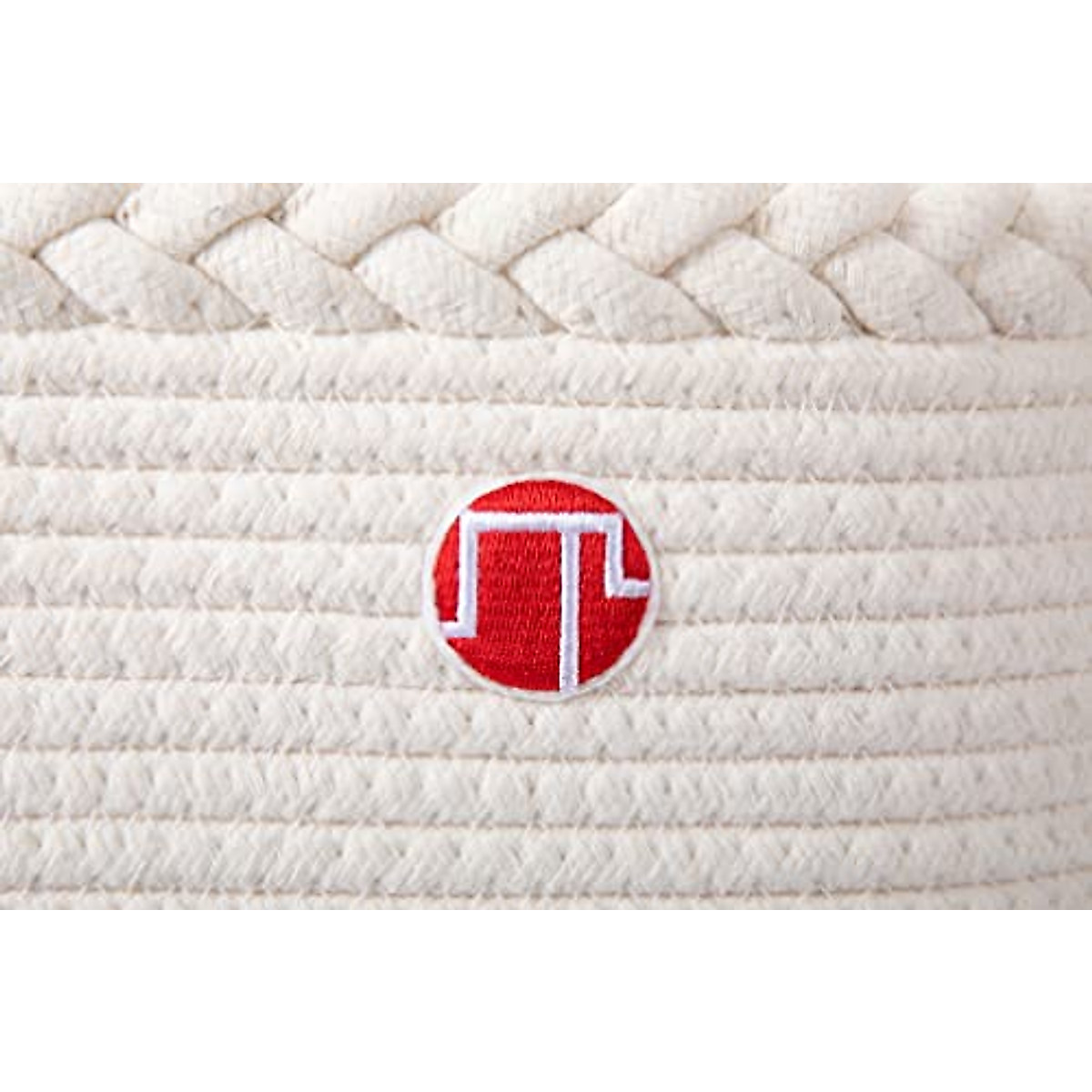 MeloMin XXXL (102L) 100% Cotton Rope Woven Laundry Basket (6 Colors) - 23” x15” - Home Storage Hamper Bin for Blankets, Comforters, Towels, and Toys (Purple)