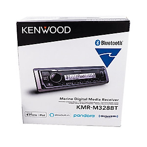 Kenwood KMR-M328BT Marine Digital Media Receiver with Alexa and Built in Bluetooth (Does NOT Play Cd's)