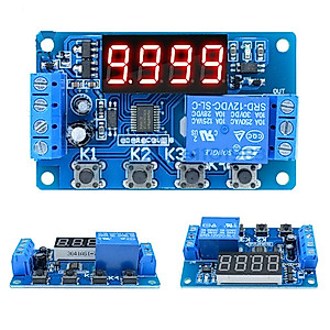 Digital 12V LED Display Timer Automation Delay Relay Programmable Module Switch