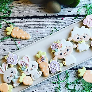 Lamb Sheep Cookie Cutter Shapes Set - 3 Pieces - Azflyife Stainless Steel Metal Animal Series Biscuit Mold Cutter for Easter Celebrate Christmas Birthday Party Wedding Holidays Baking Gift