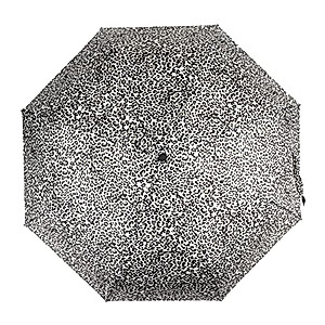 Nollia Windproof Automatic Travel Umbrella, Compact Portable with Reinforced Ribs for Sun & Rain-Automatic Snow Leopard