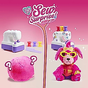 Little Live Pets | Scruff-a-Luvs Sew Surprise: Pink. Rescue, Reveal & Groom A Mystery Puppy Or Kitten. Reveal Outfits to Dress Your Pet with The Magic Sewing Machine