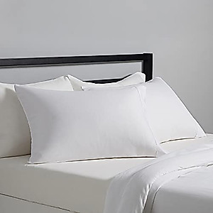 Pottery Barn 100% Egyptian Cotton 1200 Thread Count Ultra Soft Pillow Case Set - Durable and Silky Soft (Queen Size Pillowcase) (White)