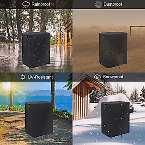 Andacar Prep Table Cover for Keter Unity Small Portable Table, 33inch Outdoor BBQ Cart Cover Buffet Grill Table Cover Bar Tool Cart Cover Cooler Covers Waterproof