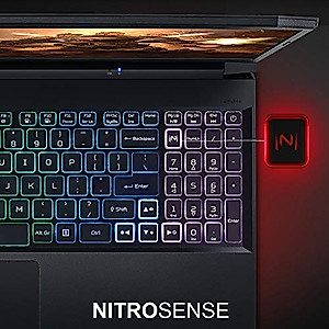 Acer Nitro 5 AN515-45-R21A Gaming Laptop, AMD Ryzen 5 5600H Hexa-Core Processor | NVIDIA GeForce RTX 3060 GPU | 15.6" FHD 144Hz IPS Display | 16GB DDR4 | 512GB NVMe SSD | WiFi 6 | RGB Keyboard