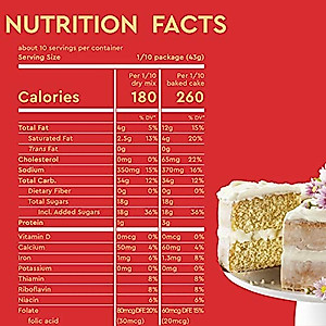Duncan Hines Signature Perfectly Moist French Vanilla Cake Mix, 15.25 Ounce (Pack of 12)