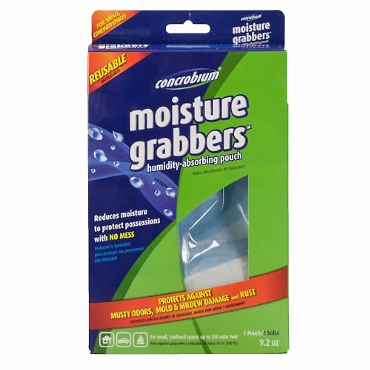 Concrobium Moisture Grabbers 9.2 oz. No Scent Humidity-Absorbing Pouch