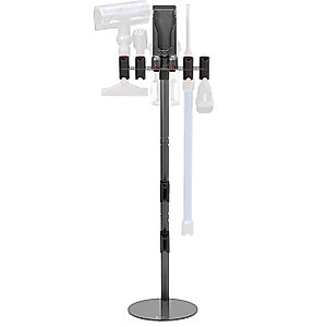 Life Finds Floor Stand Designed for Dyson Handheld Vacuums V6, V7, V8, V10, V11, V12, V15, No Drill Vacuum Stand, Docking Station, Accessory Mount, Black, LF-VFS1A