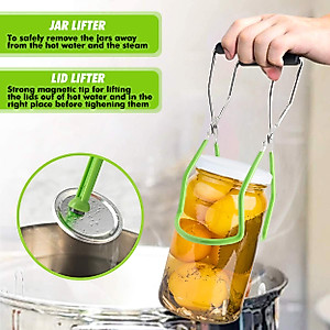 Supa Ant Canning Supplies - USA Assembled & Certified Food Grade Stainless Steel Canning tools - Canning set/pickling kit for beginners - Canning kit includes extra wide mouth funnel for mason jars