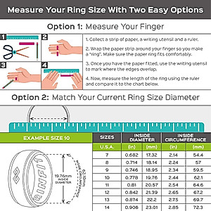 Rinfit Silicone Rings for Men - Mens Silicone Wedding Band - Infinity Silicone Ring Men - Rubber Wedding Rings - Patented Design - SetC, Size 12