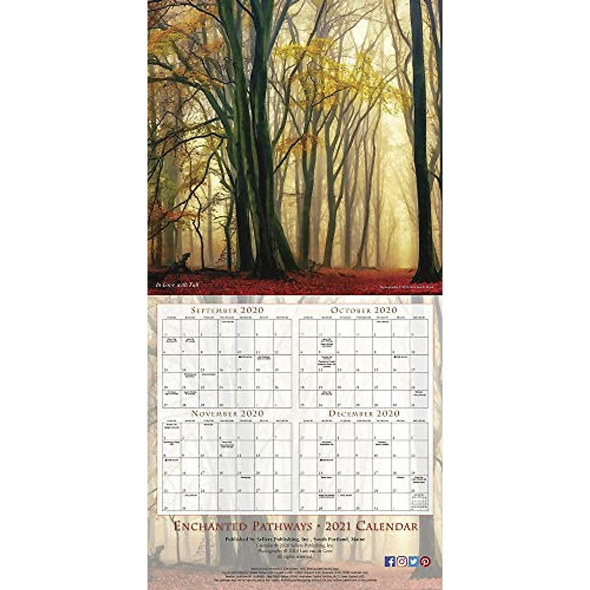 2021 Enchanted Pathways: Photography by Lars van de Goor 16-Month Wall Calendar