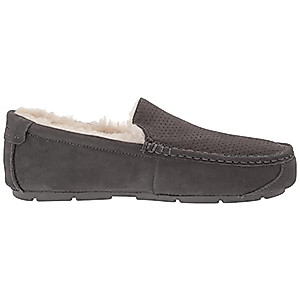 Koolaburra by UGG Men's Tipton Emboss Slipper, Stone Grey, 9