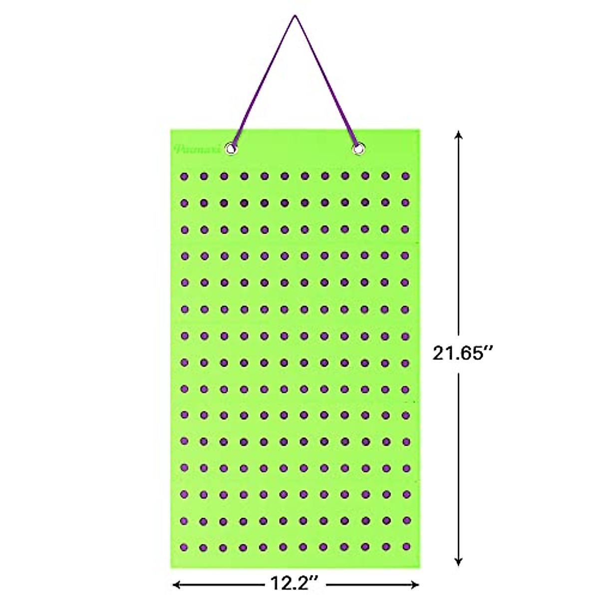 PACMAXI Shoe Charms Organizer, Hanging Shoe Charm Holder with 180 Holes, Portable Shoe Decoration Croc Charms Display Stand, Wall Mounted Display Holder for Shoe Charms(Croc Charms Not Included)