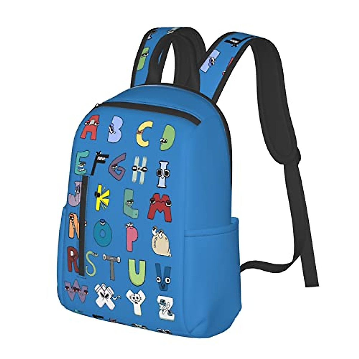 ILVTYAN Alphabet Lore Backpack, Casual Backpacks Cartoon Backpack Laptop Bags Travel Backpack Large Capacity Men Women