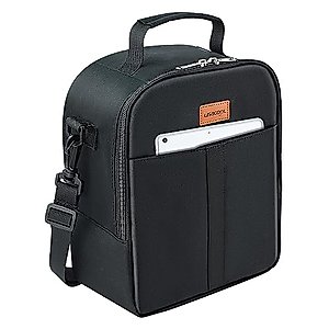 Lunch Box for Men Women Adult, Insulated Leakproof Small Lunch Bag, Reusable Portable Lunchbox for Office Work Picnic, Black