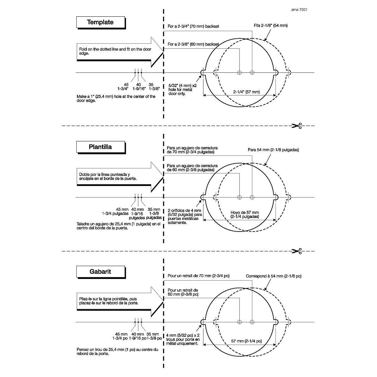 Amazon Basics Manchester Door Lever - Passage - Matte Black, 6-Pack