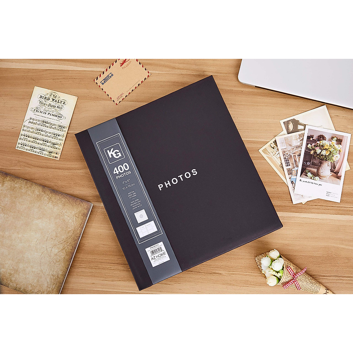 kieragrace KG Jocelyn Photo Album – Black, Holds 400 4" x 6" Photos