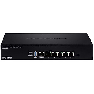 TRENDnet Gigabit Multi-WAN VPN Business Router, TWG-431BR, 5 x Gigabit Ports, 1 x Console Port, QoS, Inter-VLAN Routing, Dynamic Routing, Load-Balancing, High Availability, Online Firmware Updates