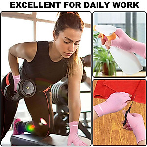 Happymart 2 Pairs Arthritis Gloves, Hand Compression Gloves for Rheumatoid, Pain Relief, Carpal Tunnel, Swelling, Joint Support, Driving Fingerless Gloves for Women Men (Black, Medium)