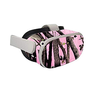 MightySkins Skin Compatible with Oculus Quest 2 - Pink Tree Camo | Protective, Durable, and Unique Vinyl Decal wrap Cover | Easy to Apply, Remove, and Change Styles | Made in The USA