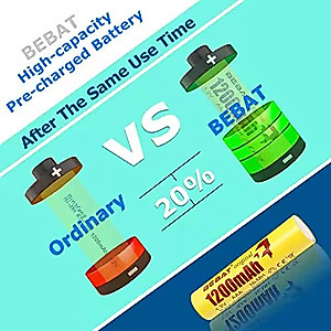 AAA Rechargeable Battery 1200mAh Triple AAA Batteries Rechargeable AAA Batteries AAA Size 8 Pack Triple A Batteries 1.2V Triple A Battery High Capacity 3a Batteries NiMH AAA Rechargable Batteries